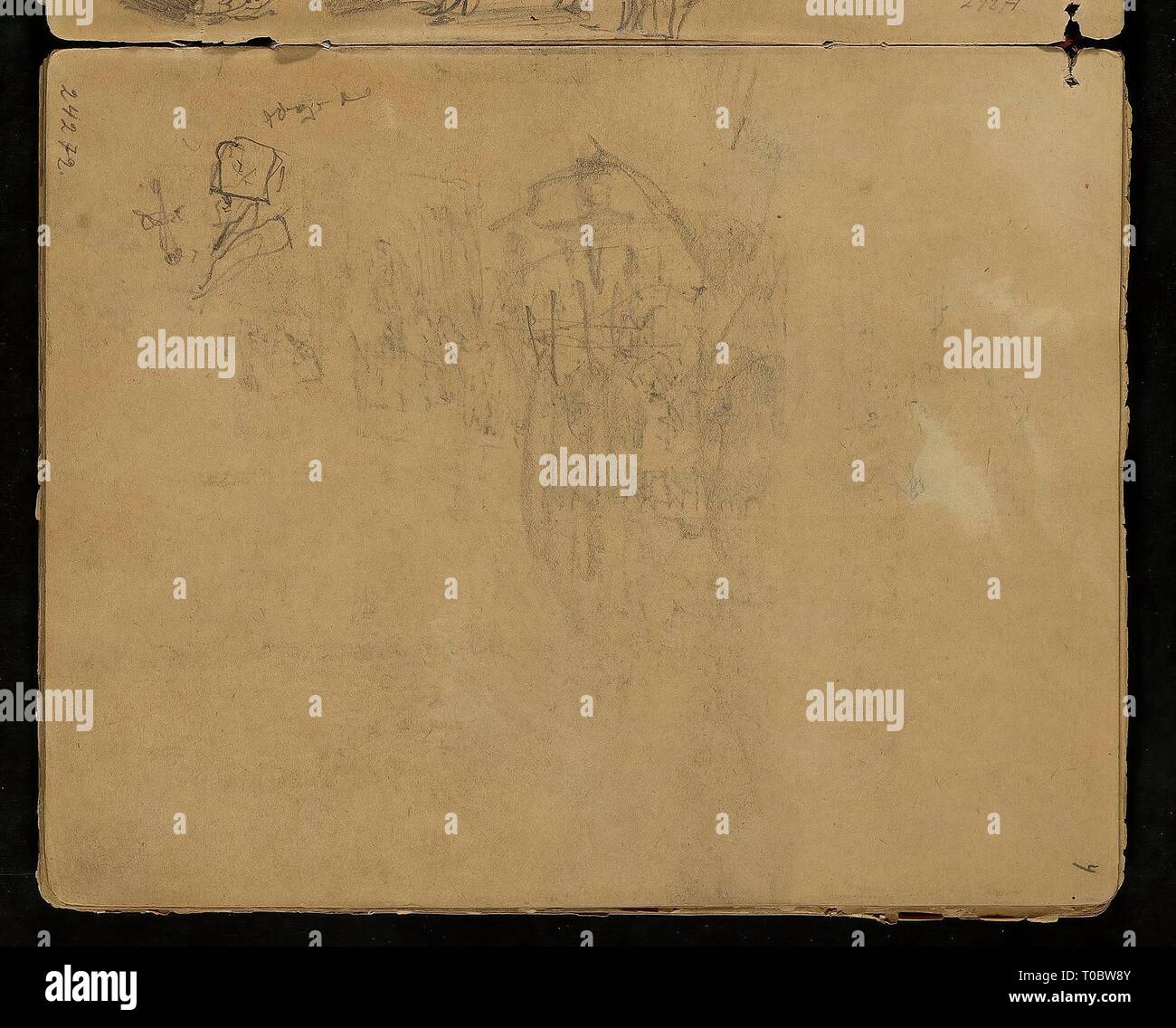 'Sketch of a Journey Episode'. Russia, 1888. Dimensions: 26x17 cm ...