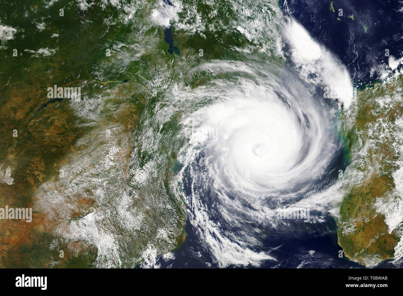 Cyclone Idai heading towards Mozambique and Zimbabwe in 2019 - Elements ...