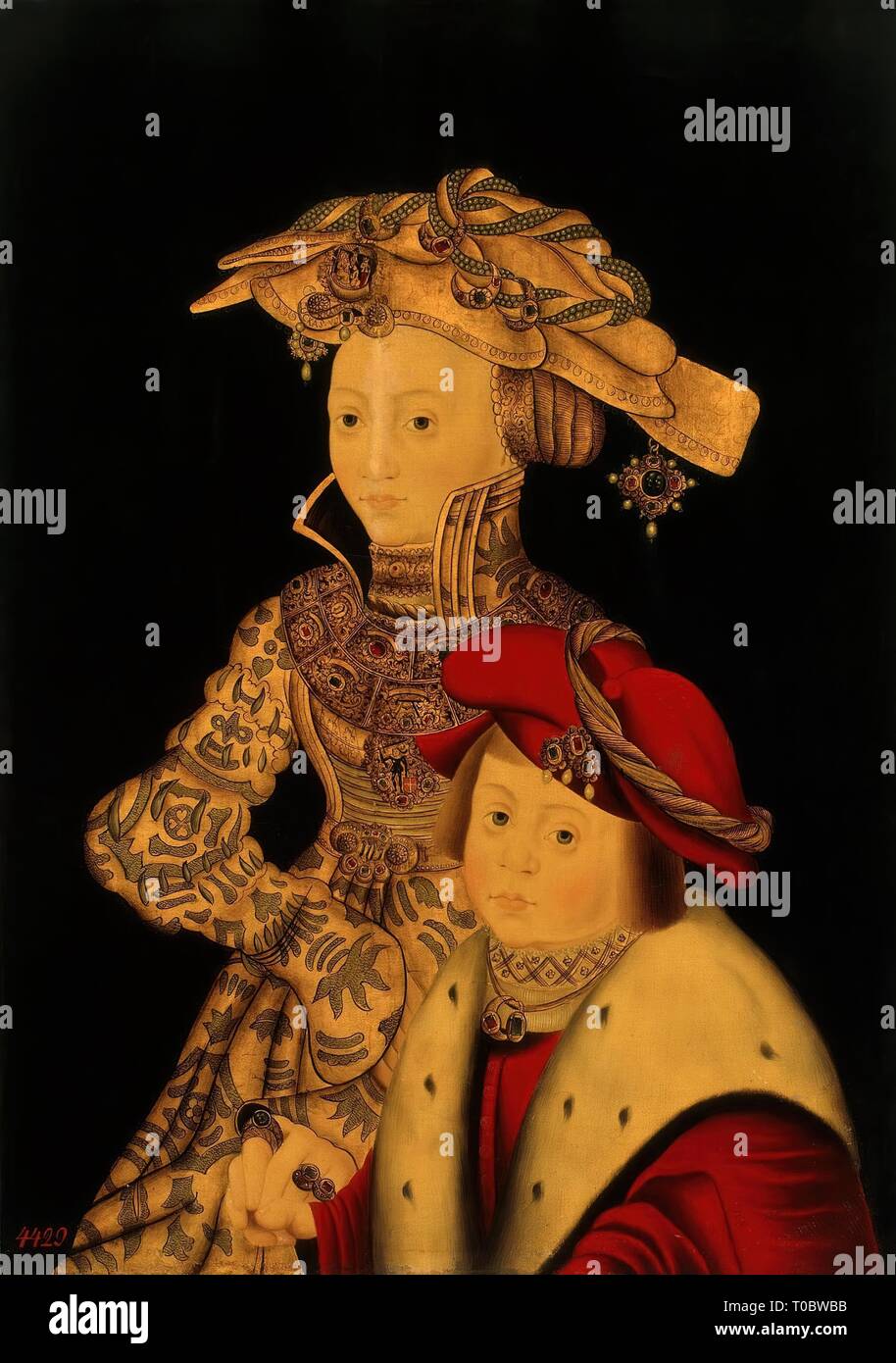 'Portrait of a Lady and a Child'. Germany, Between 1815 and 1820 ...