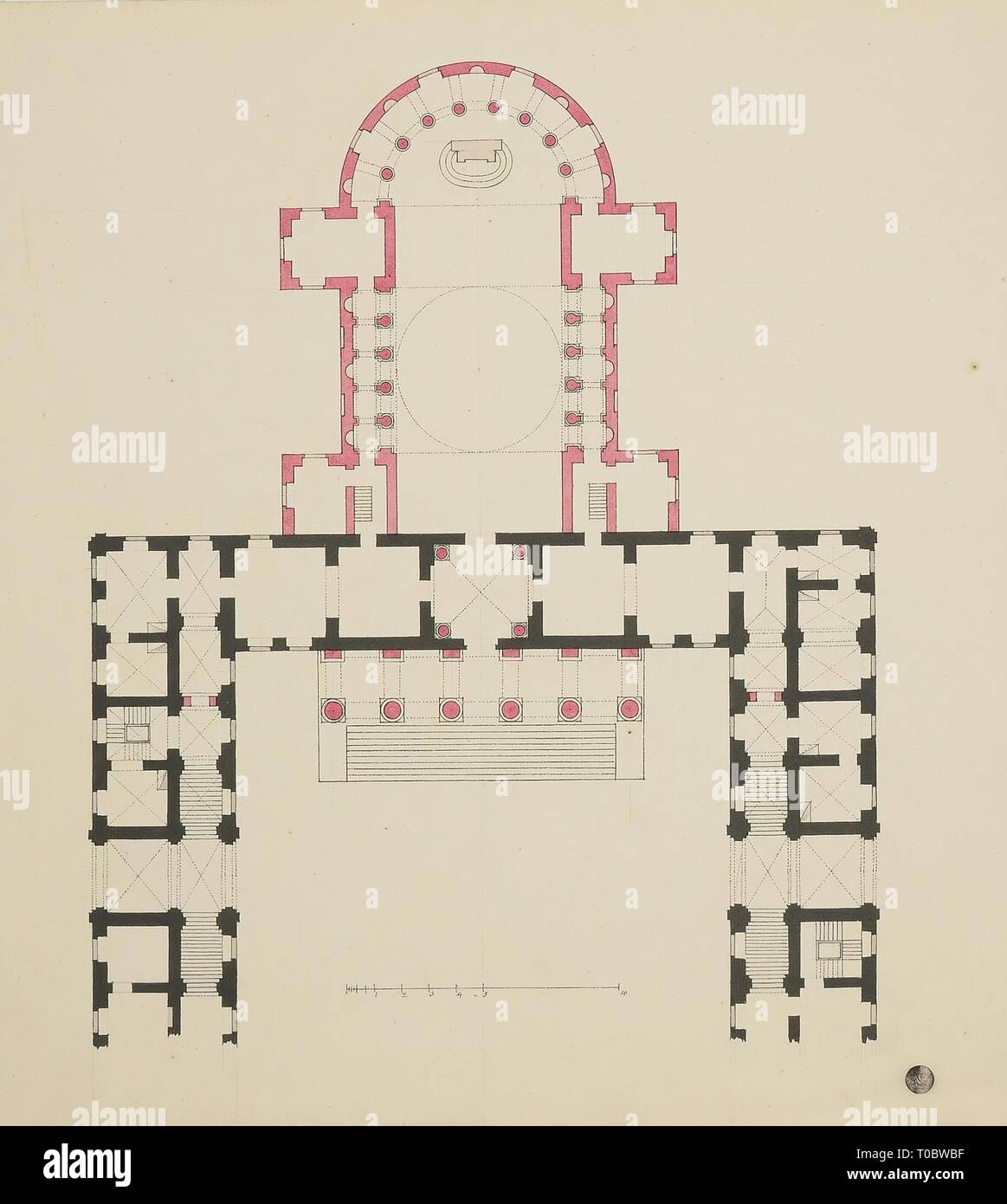 'Plan of the Original Design for the Catholic Chapel'. Italy ...