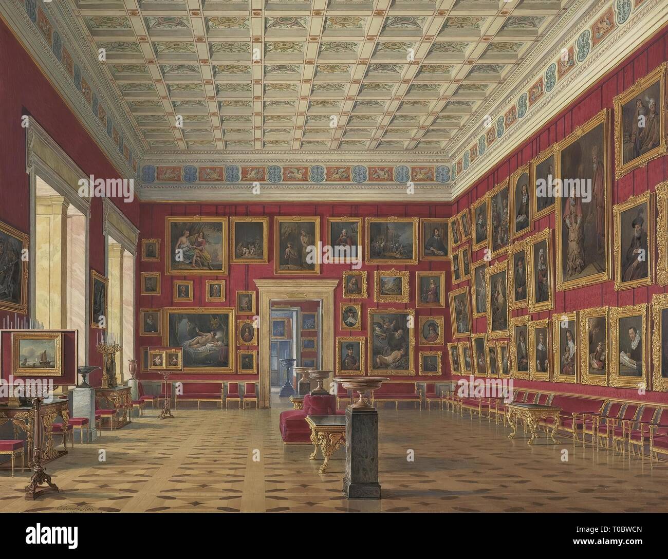 'Interiors of the New Hermitage. The Room of Dutch and Flemish Art ...