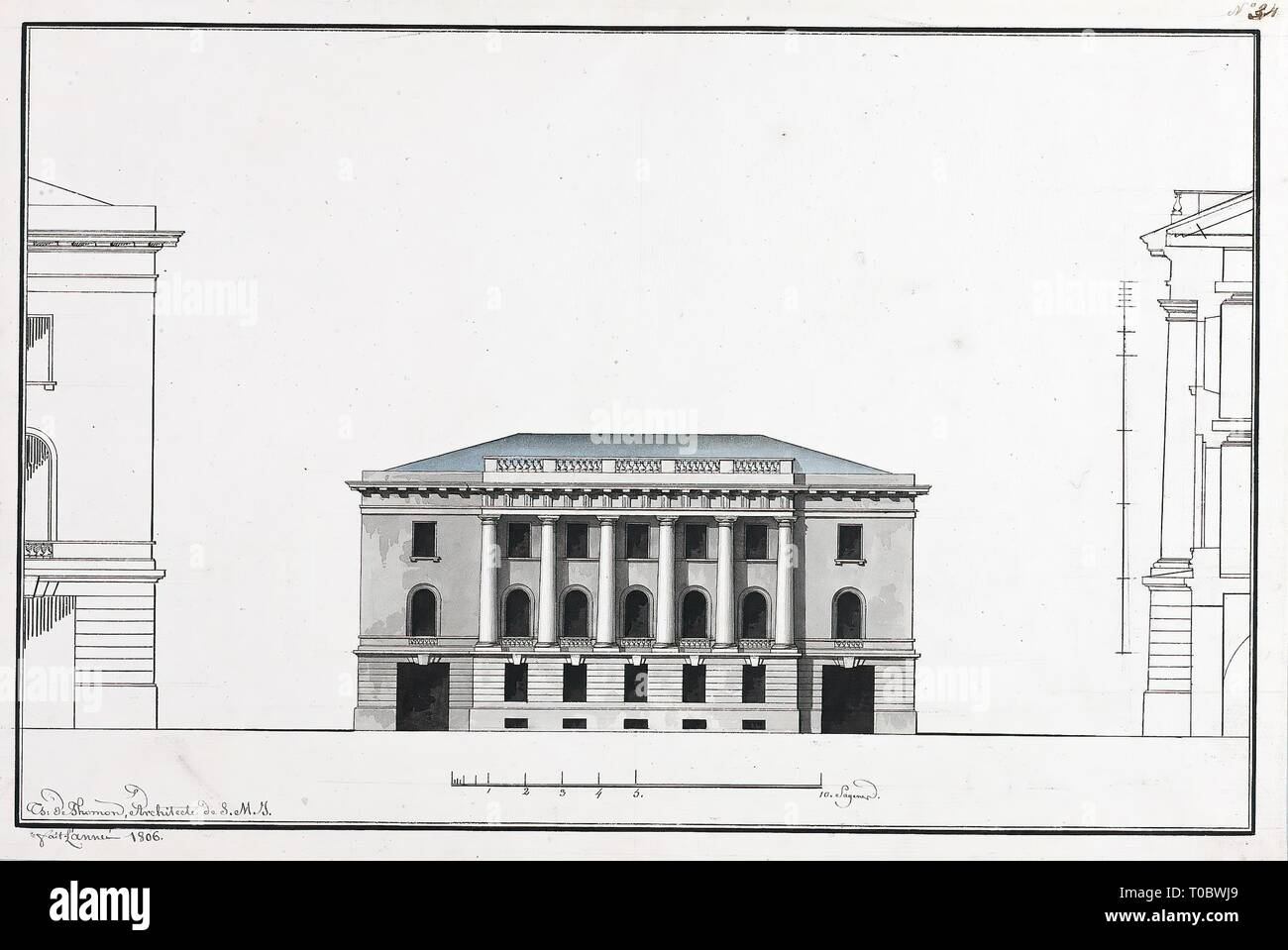'Residental House Z: Three-Storyed Building on a Basement. Design for 7 ...