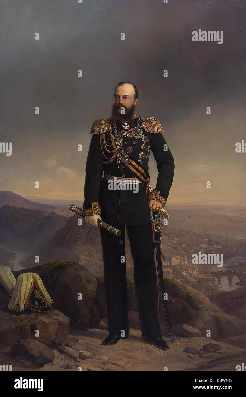 'Portrait of Grand Duke Mikhail Nikolayevich'. Russia, 1879. Dimensions ...