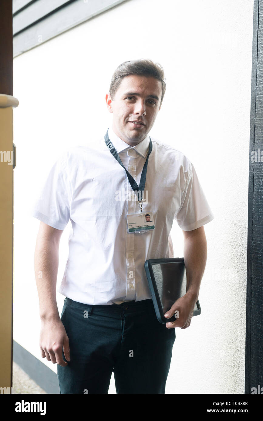 Meter reader tablet hi-res stock photography and images - Alamy