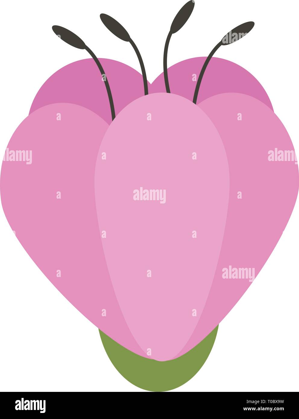 Beautiful flower cartoon isolated Stock Vector Image & Art - Alamy