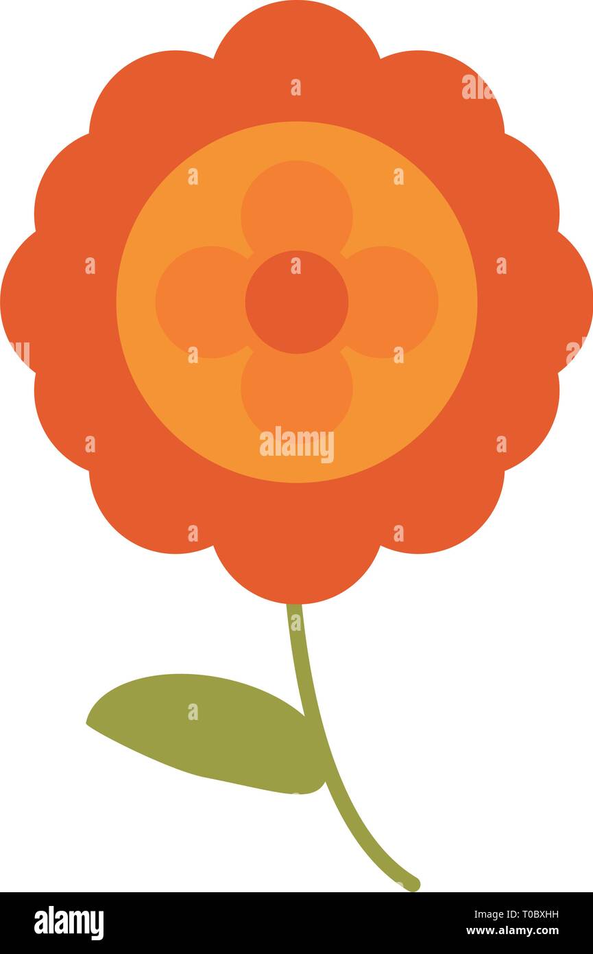 Beautiful flower cartoon isolated Stock Vector Image & Art - Alamy