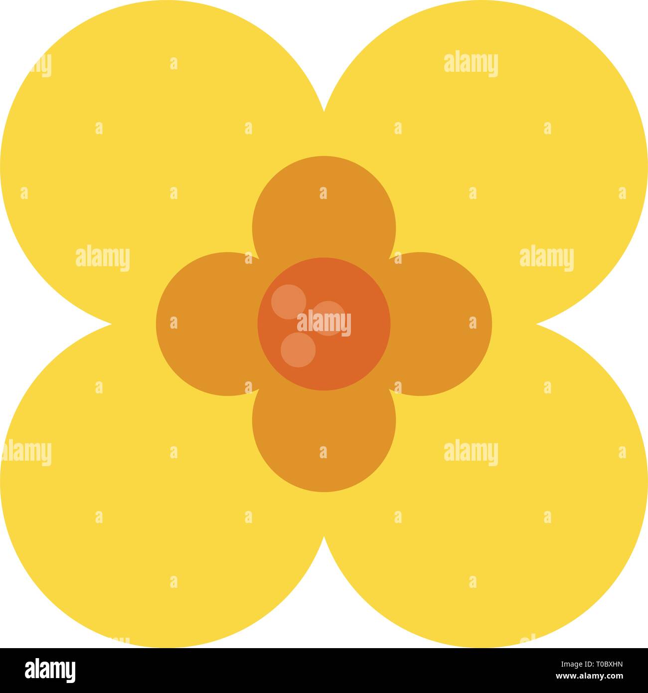 Beautiful flower cartoon isolated Stock Vector Image & Art - Alamy