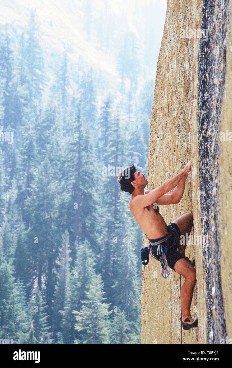 Rock climber in Tuolumne Meadows Stock Photo - Alamy