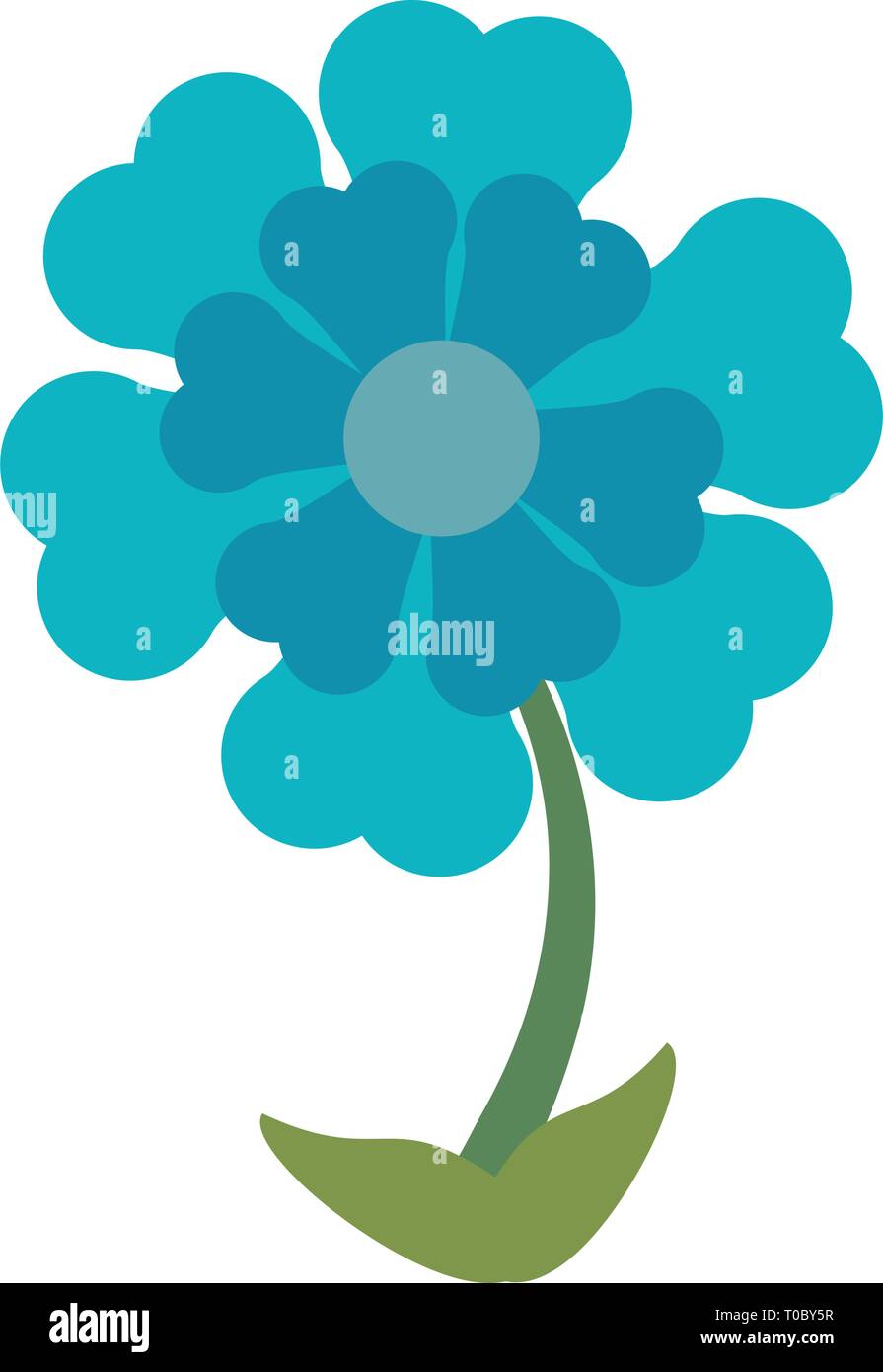 Beautiful flower cartoon isolated Stock Vector Image & Art - Alamy