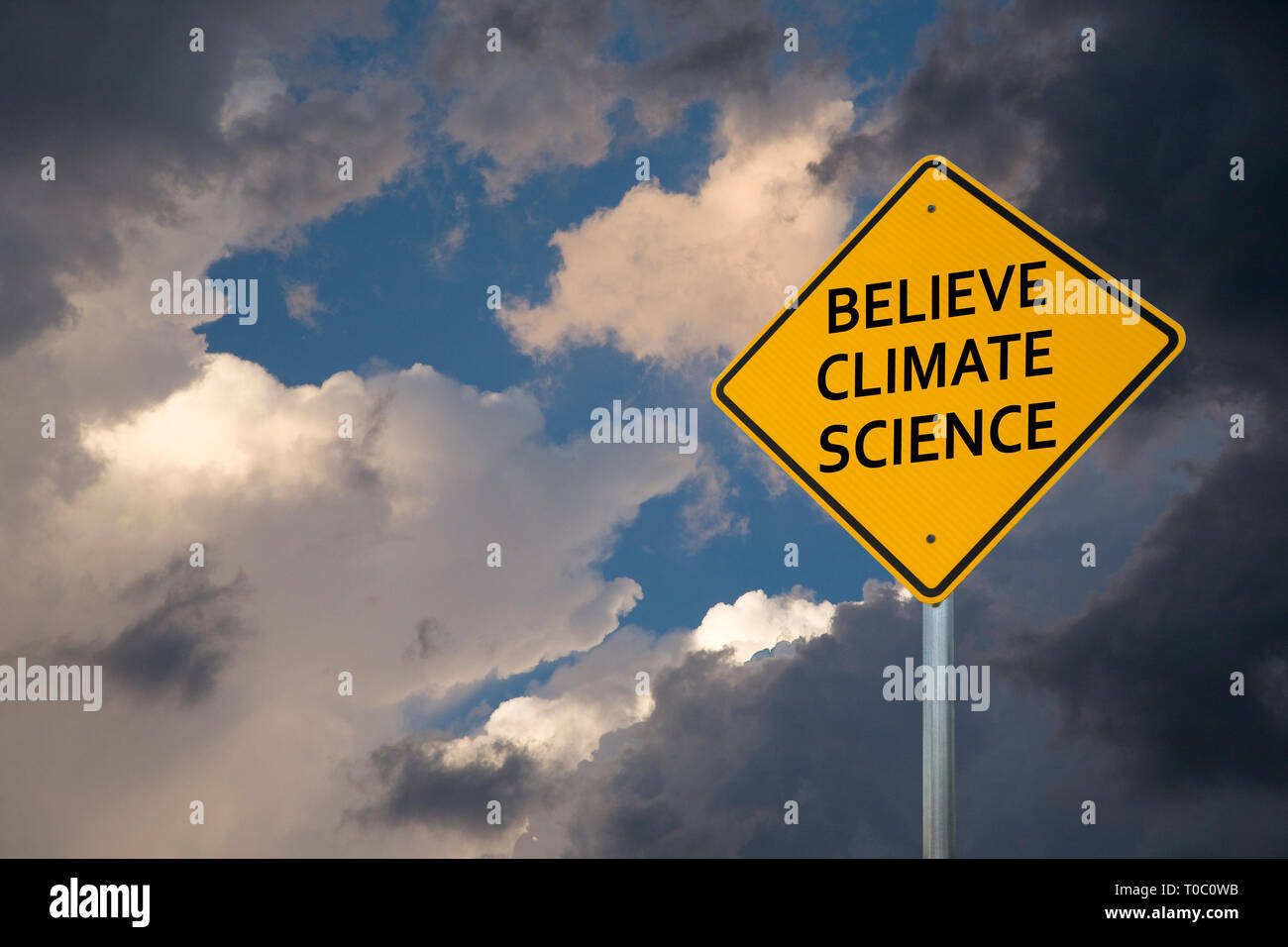 Environmental Sign Posts Stock Photo - Alamy