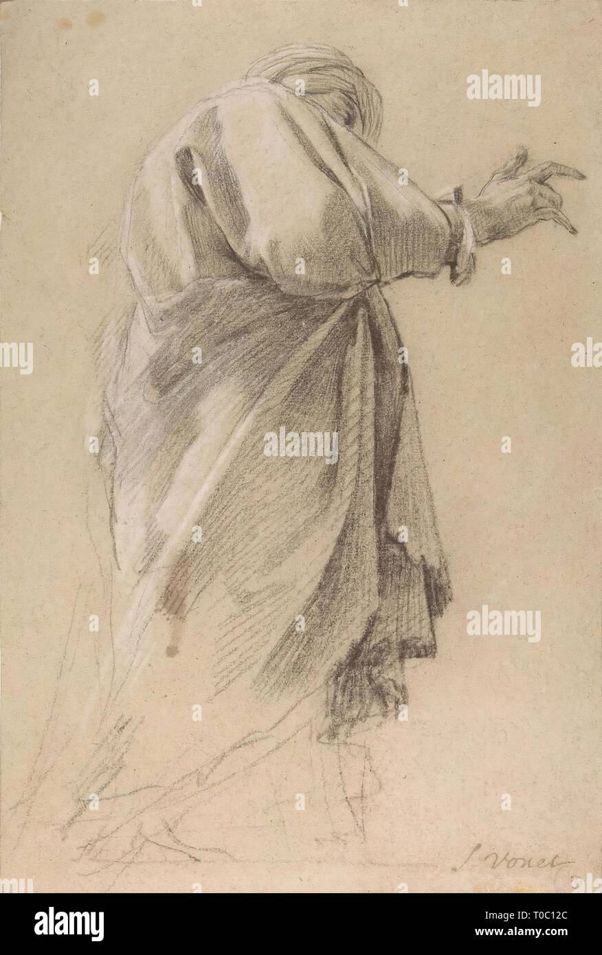 'Study of a Male Figure'. France, 1640. Dimensions: 35,2x23,9 cm ...