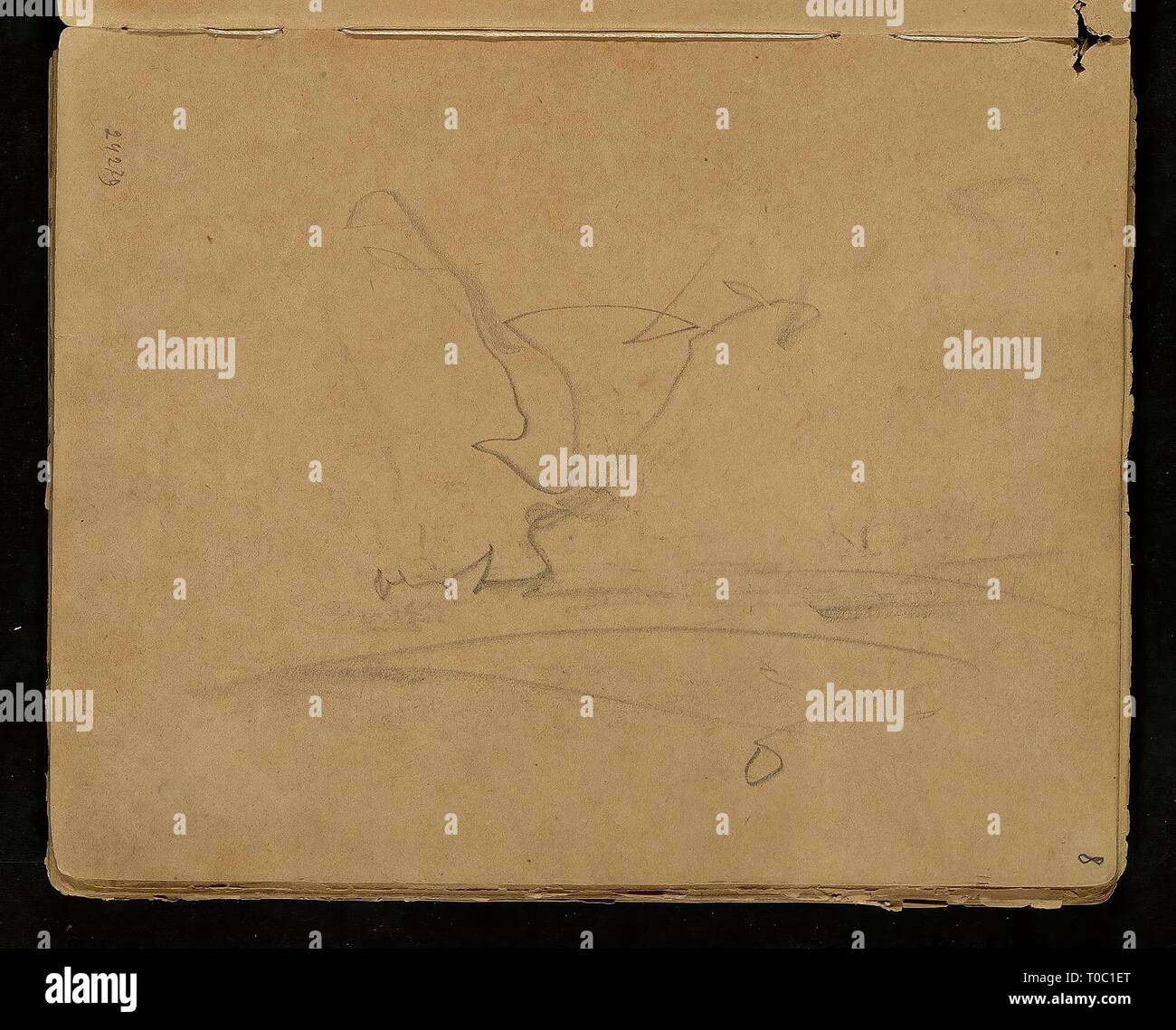 'Sketch of a Journey Episode'. Russia, 1888. Dimensions: 26x17 cm ...