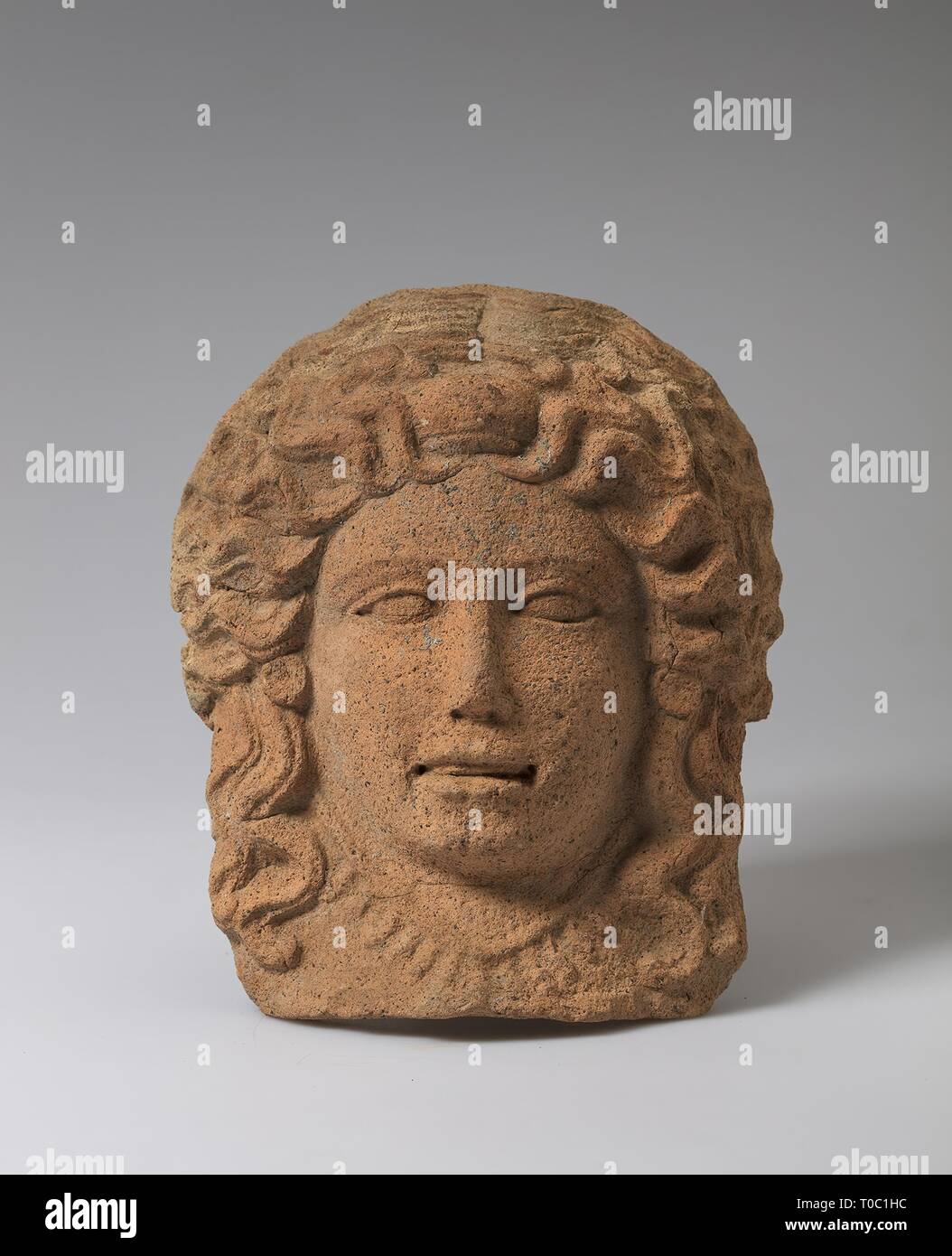 'Antefix (Roof Tile): Head of a Woman'. Etruria, 4th-3rd century BC ...