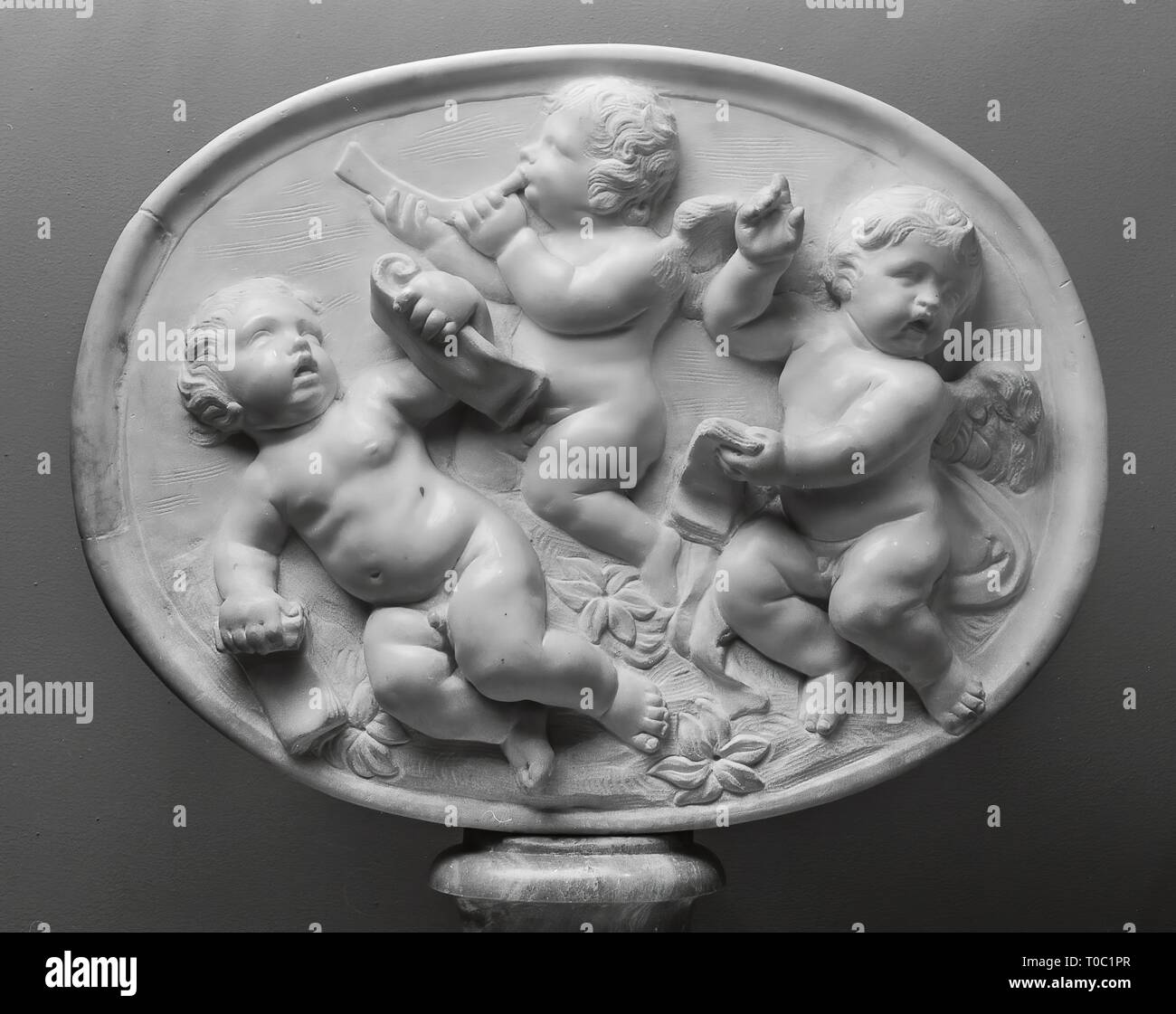 'Bas-Relief: Putti Playing Music'. Italy, Early 18th century ...