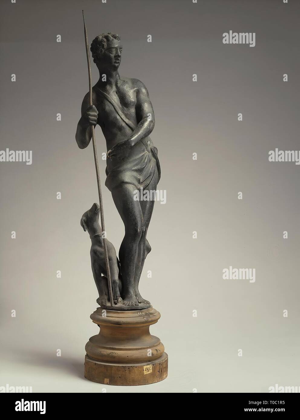 'Adonis with a Dog'. Italy, Early 17th century. Pair to the sculpture ...