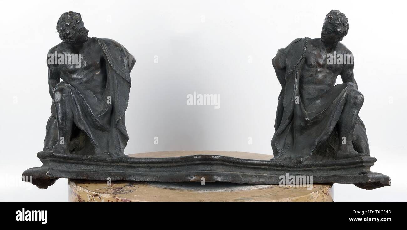 'Two Telamones'. Italy. Venice, Late 16th century. Dimensions: height ...