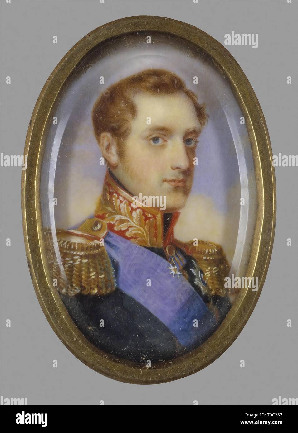 'Miniature" Portrait of Emperor Nicholas I"'. Russia, 1826-1830 ...