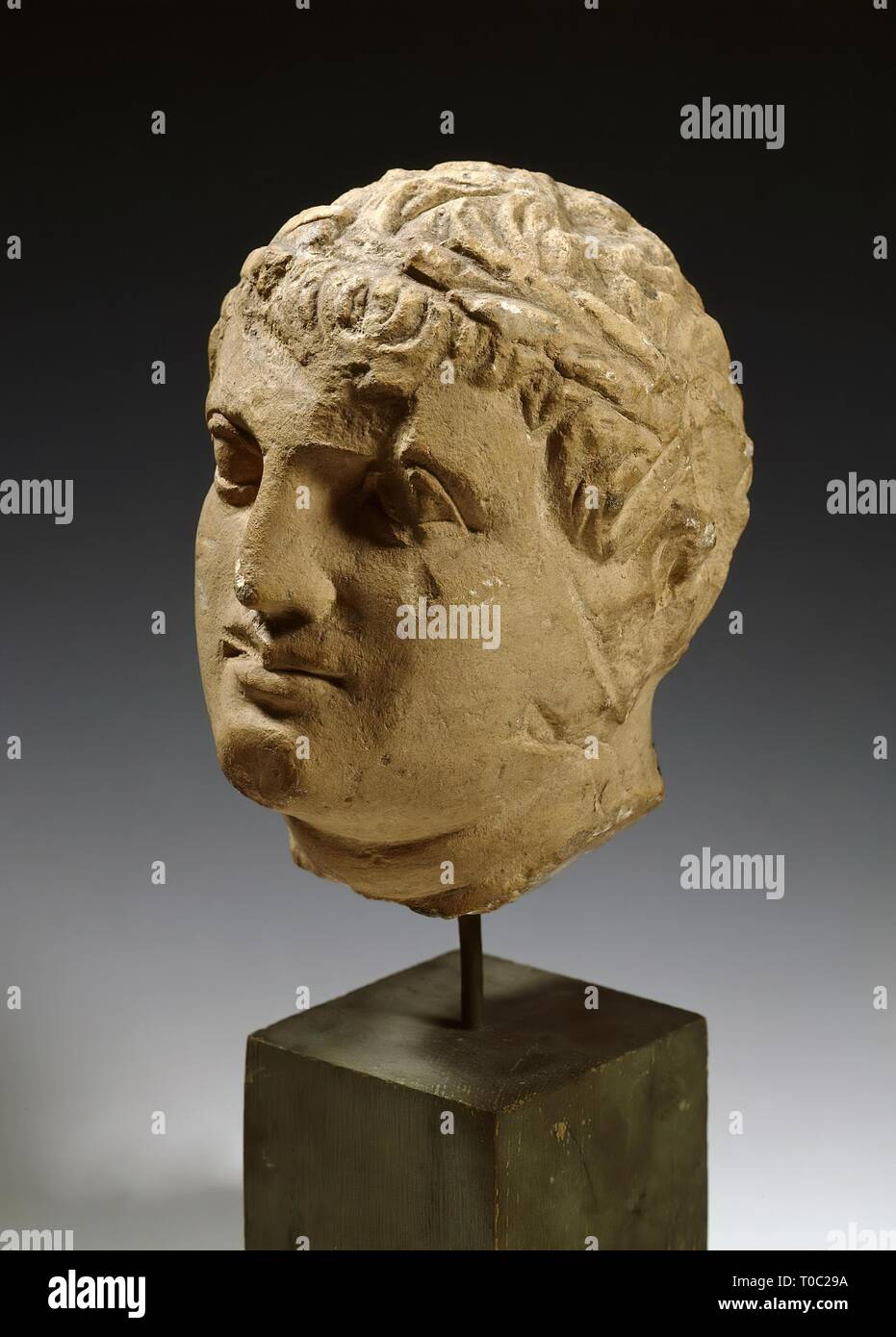 'Male Head (fragment of a statuette)'. Kition or Golgos, Idalion ...