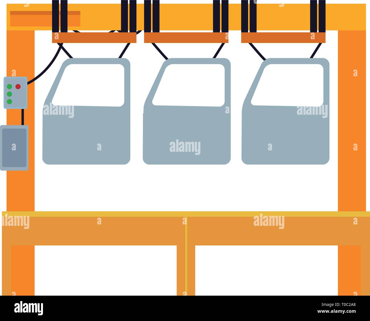 industry car manufacturing cartoon Stock Vector Image & Art - Alamy