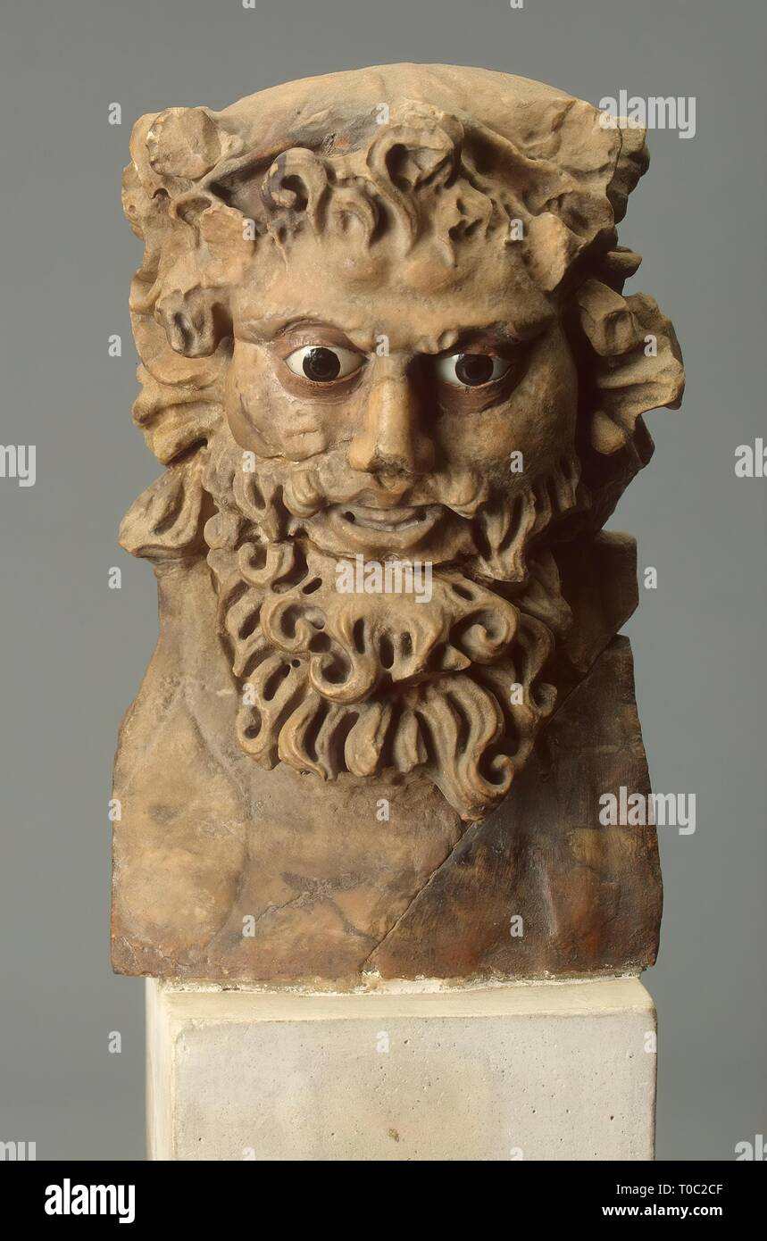 'Herm of Pan'. Ancient Rome, 1st century. Dimensions: h. 16 cm. Museum ...