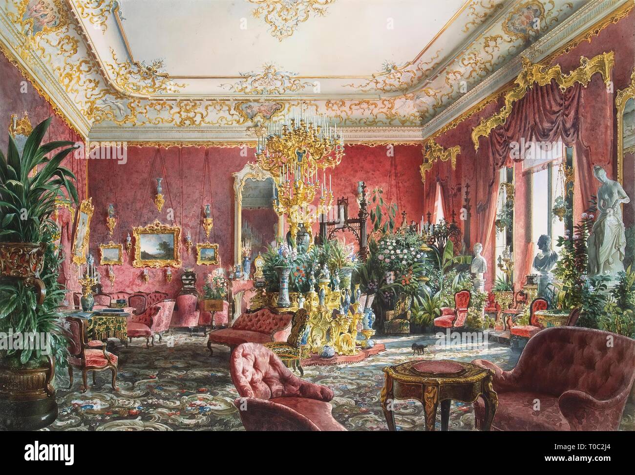 'Large Drawing-room in the Mikhailovsky Palace, St Petersburg (Now the ...