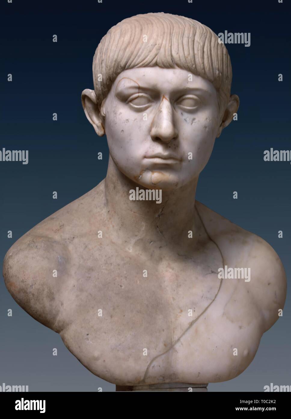 'Bust of a Young Roman'. Ancient Rome, 99-103. Dimensions: height 48 cm ...