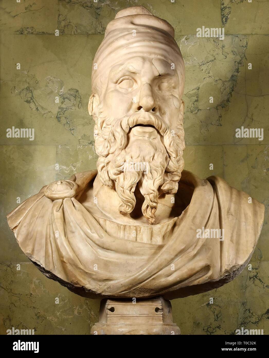 'Head of a Dacian'. Ancient Rome, Early 2nd century. Dimensions: height ...