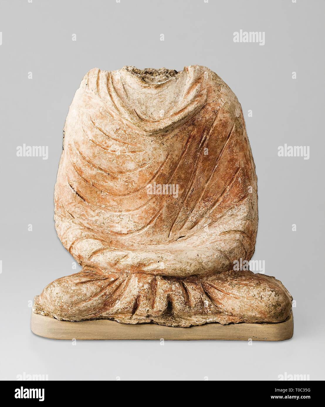 'Sitting Buddha'. Afghanistan, Hadda, 4th - 5th century. Dimensions: 11 ...
