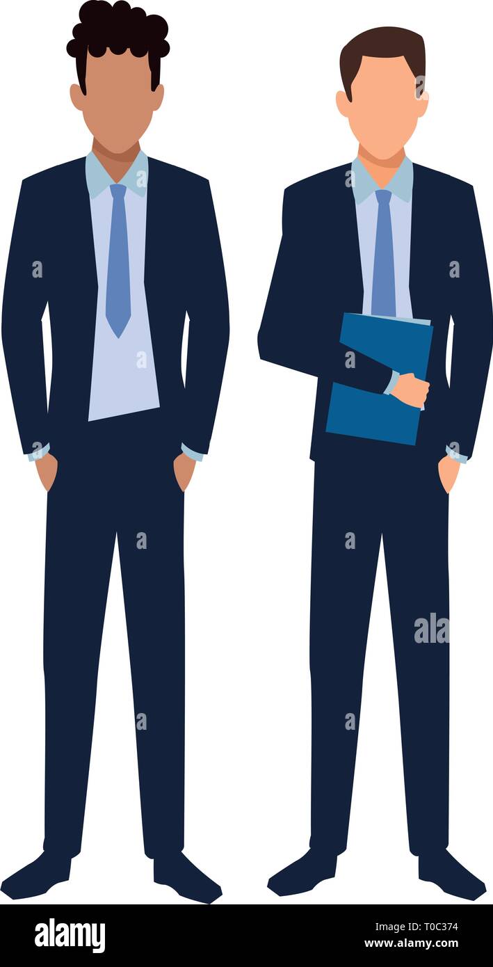 Cartoon bussines men hi-res stock photography and images - Alamy