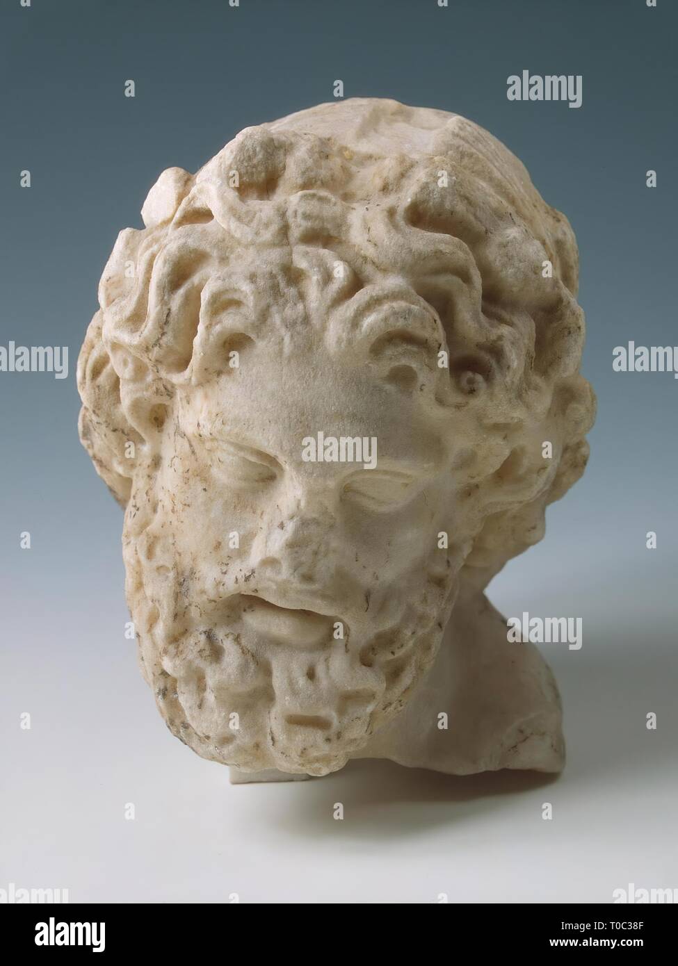 'Head of Poseidon'. Roman copy from a Greek original. Ancient Rome, 1st ...