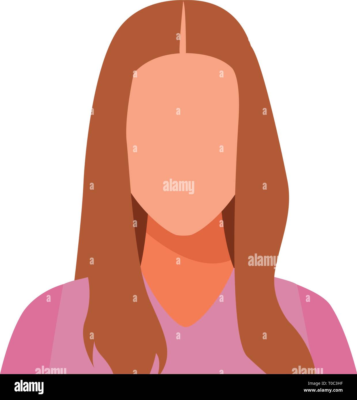 Woman faceless avatar profile Stock Vector Image & Art - Alamy