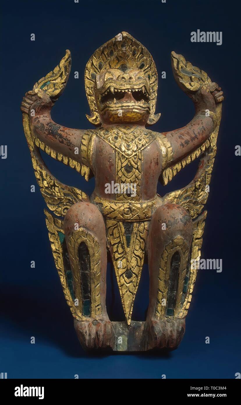 'Lion-Headed Demon'. Siam (now Thailand). Bangkok art, 19th century ...