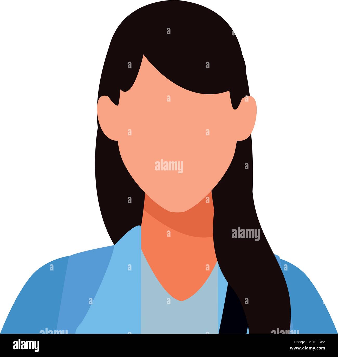 Woman faceless avatar profile Stock Vector Image & Art - Alamy