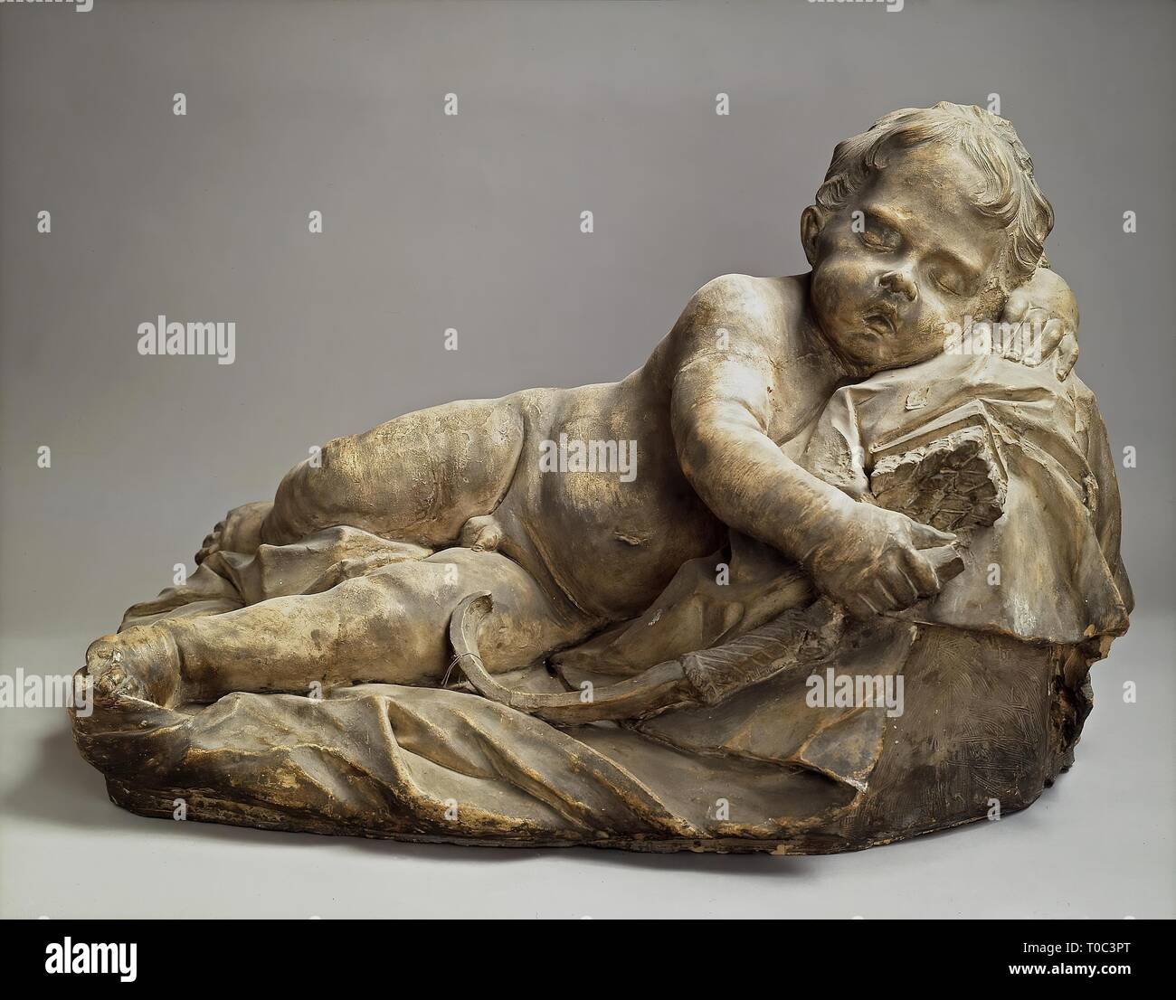 'Sleeping Cupid'. Italy, Second half of the 17th century. Dimensions ...