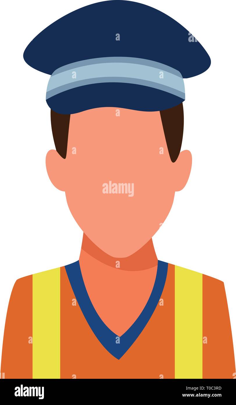 Transit agent profession avatar Stock Vector Image & Art - Alamy