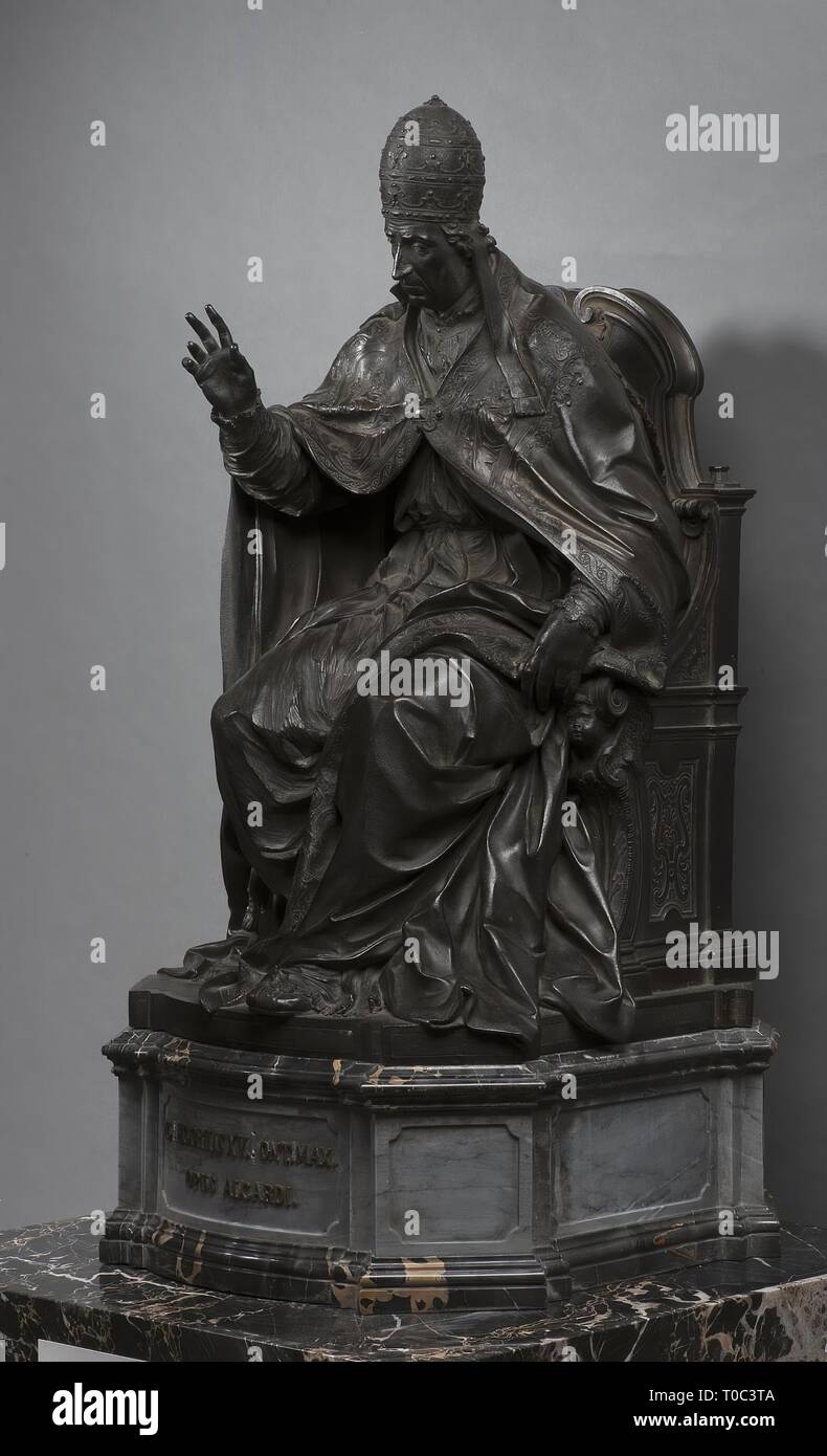 'Pope Clement XI Enthroned'. Italy, Circa 1713-1714. Dimensions: height ...