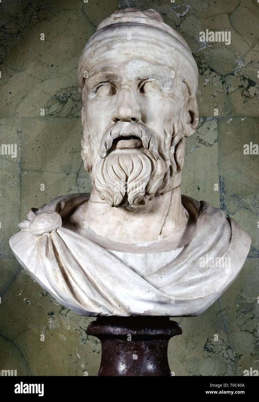 'Head of a Dacian'. Ancient Rome, Early 2nd century. Dimensions: height ...