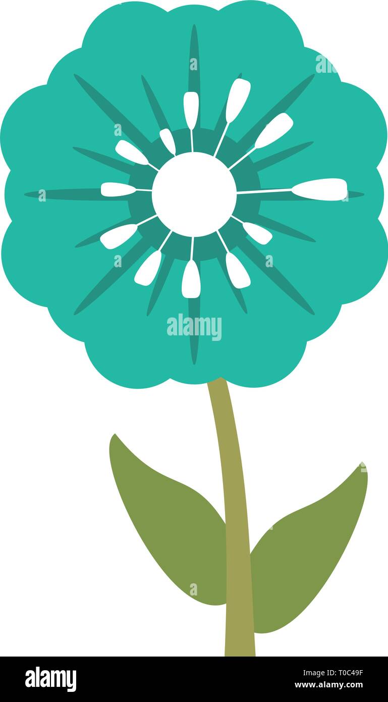 Beautiful flower cartoon isolated Stock Vector Image & Art - Alamy