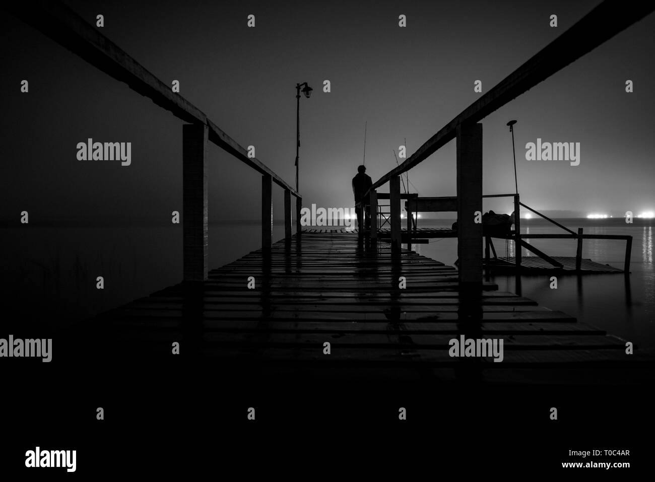 Creepy dock Black and White Stock Photos & Images - Alamy