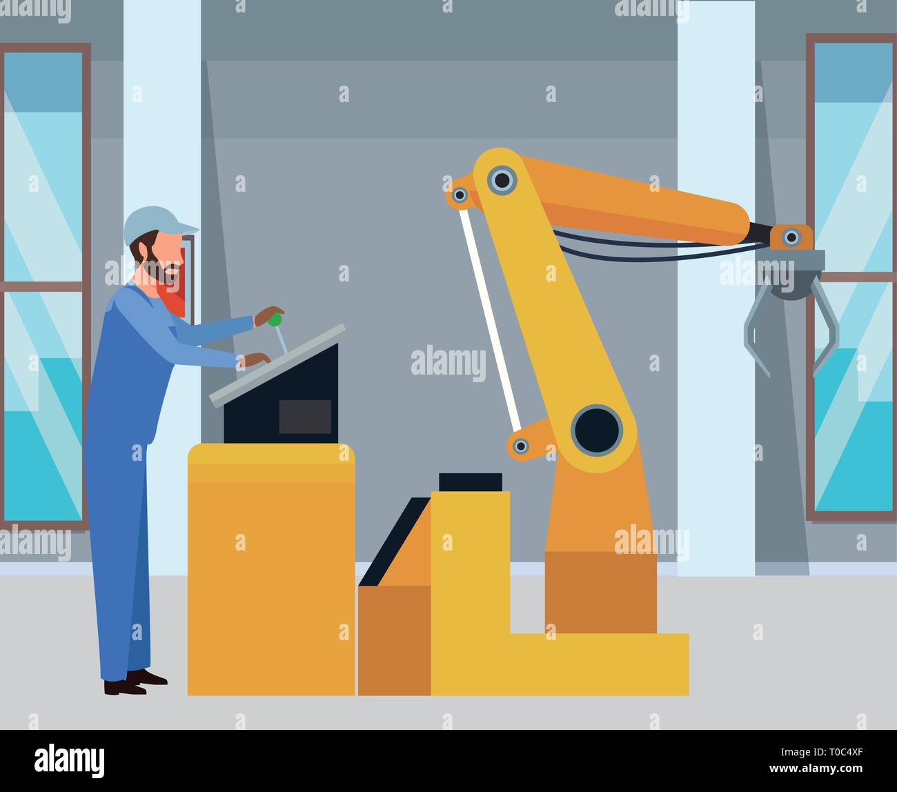 industry factory cartoon Stock Vector Image & Art - Alamy