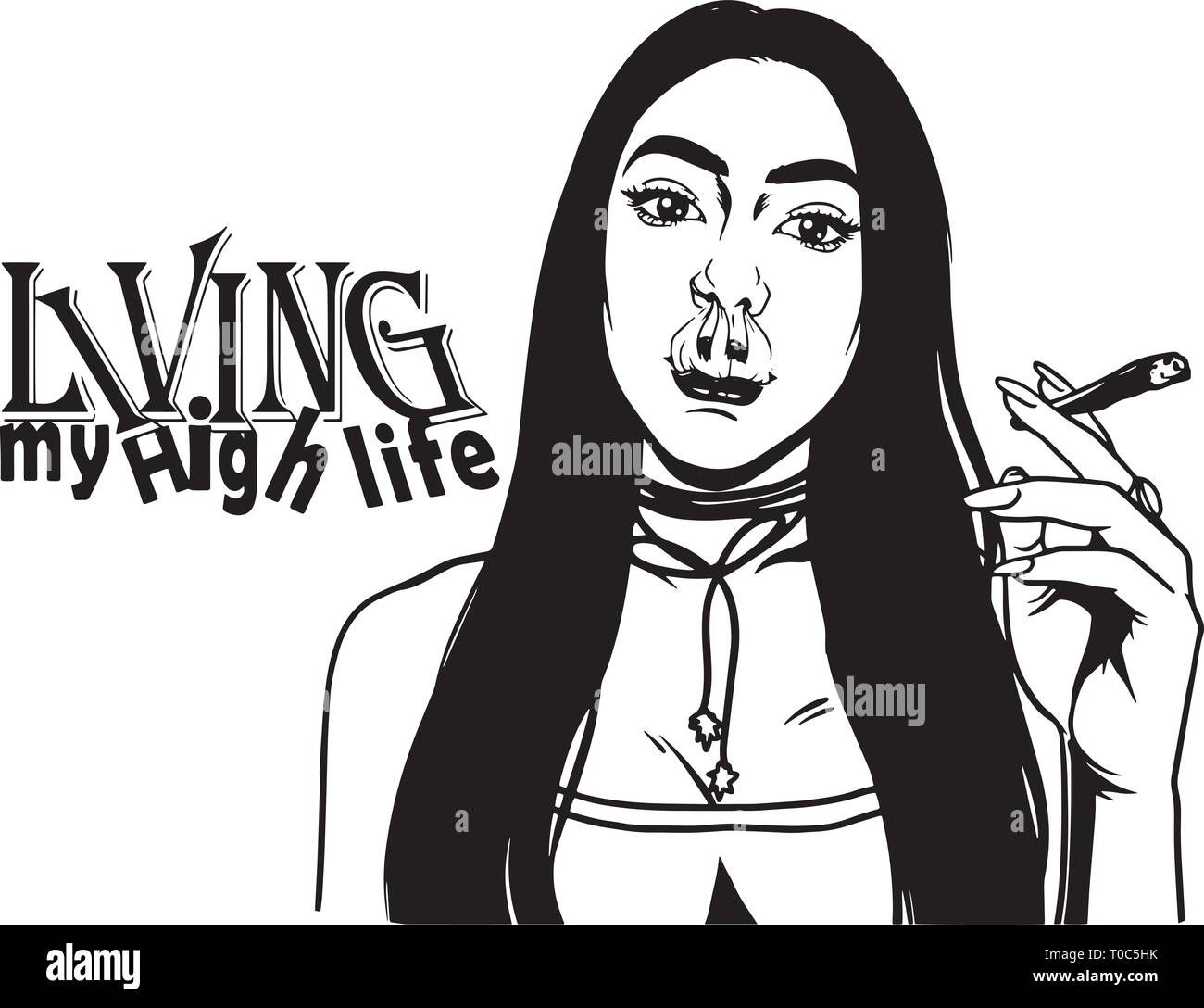 Marijuana weed blunt Stock Vector Images - Alamy