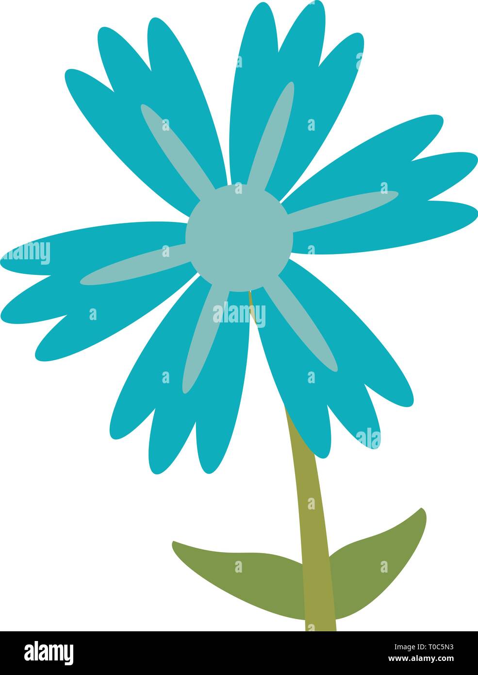 Beautiful flower cartoon isolated Stock Vector Image & Art - Alamy