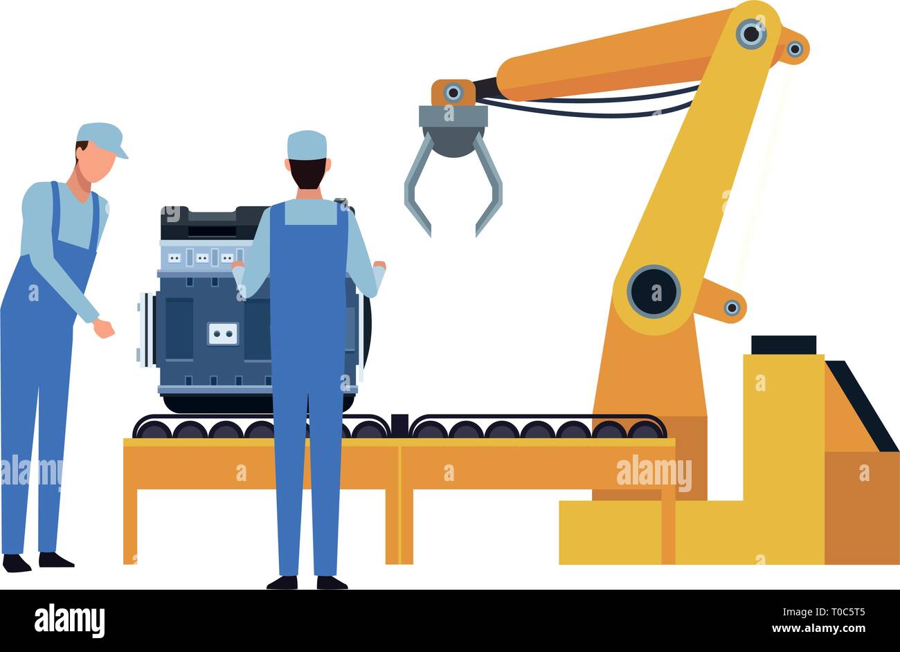 industry car manufacturing cartoon Stock Vector Image & Art - Alamy