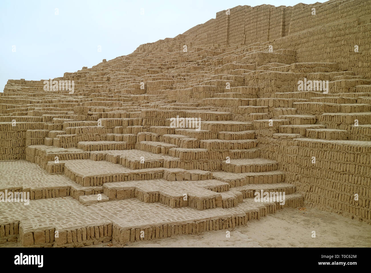 Huaca Pucllana, the remains of ancient adobe and clay pyramid in ...