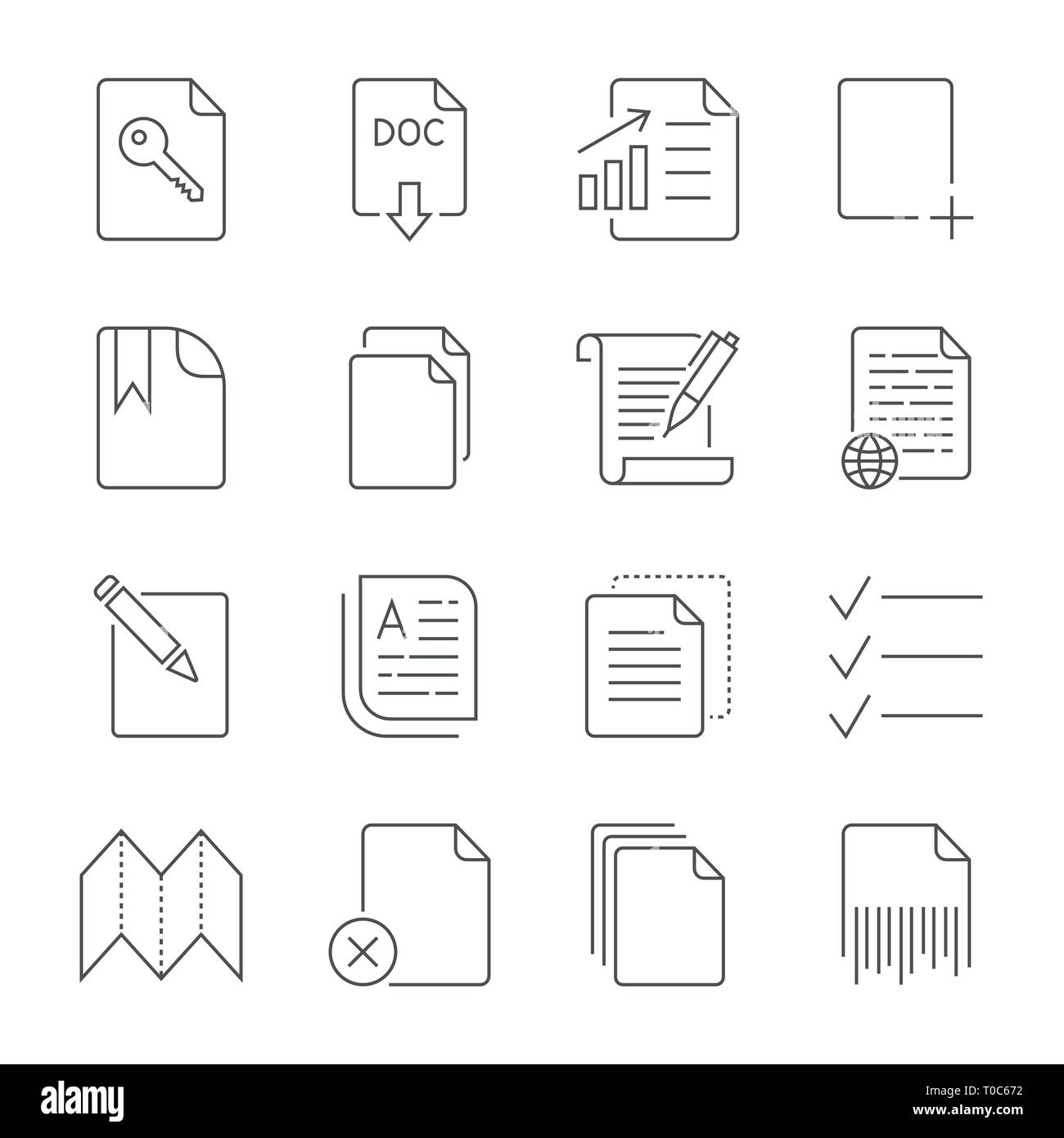 Stationery document Stock Vector Images - Alamy