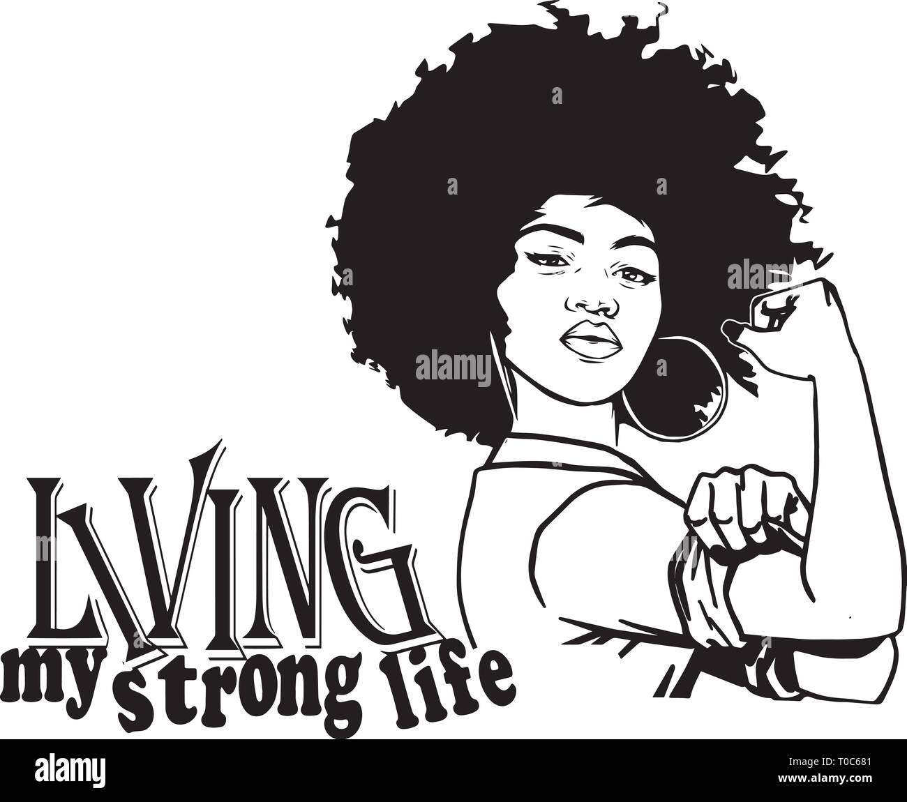 Black woman svg, afro woman svg Cut Out Stock Images & Pictures - Alamy