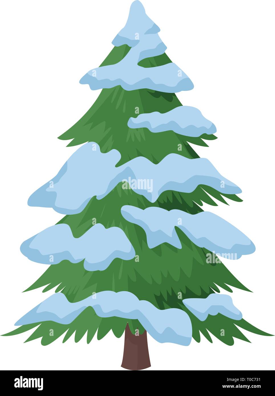 Fresh frost on tree Stock Vector Images - Alamy