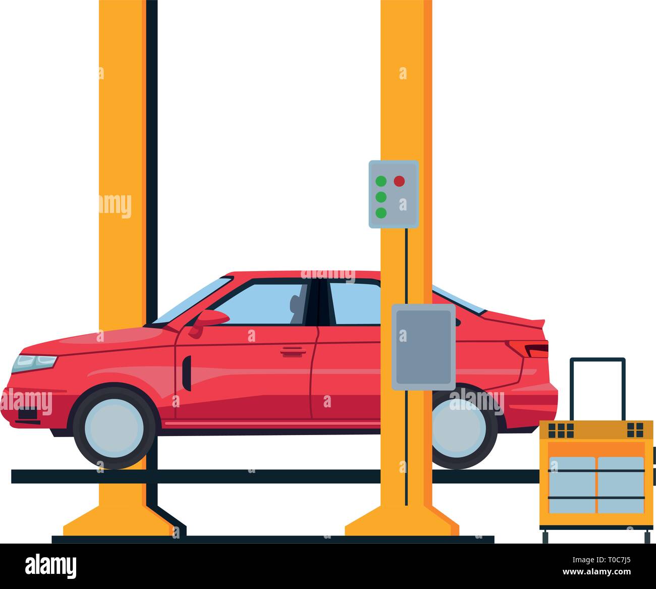 industry car manufacturing cartoon Stock Vector Image & Art - Alamy