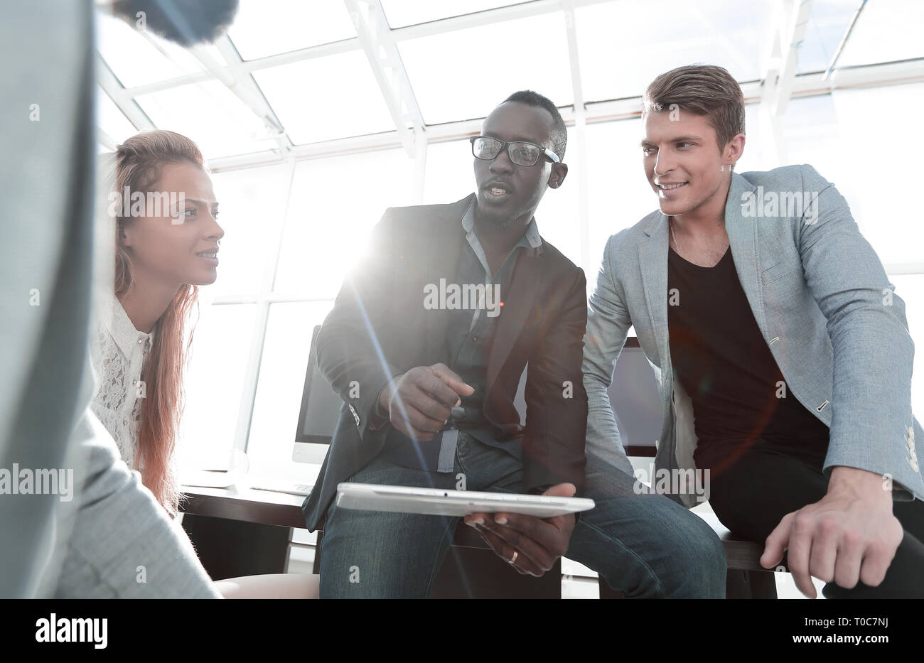 professional business team works in the office Stock Photo - Alamy