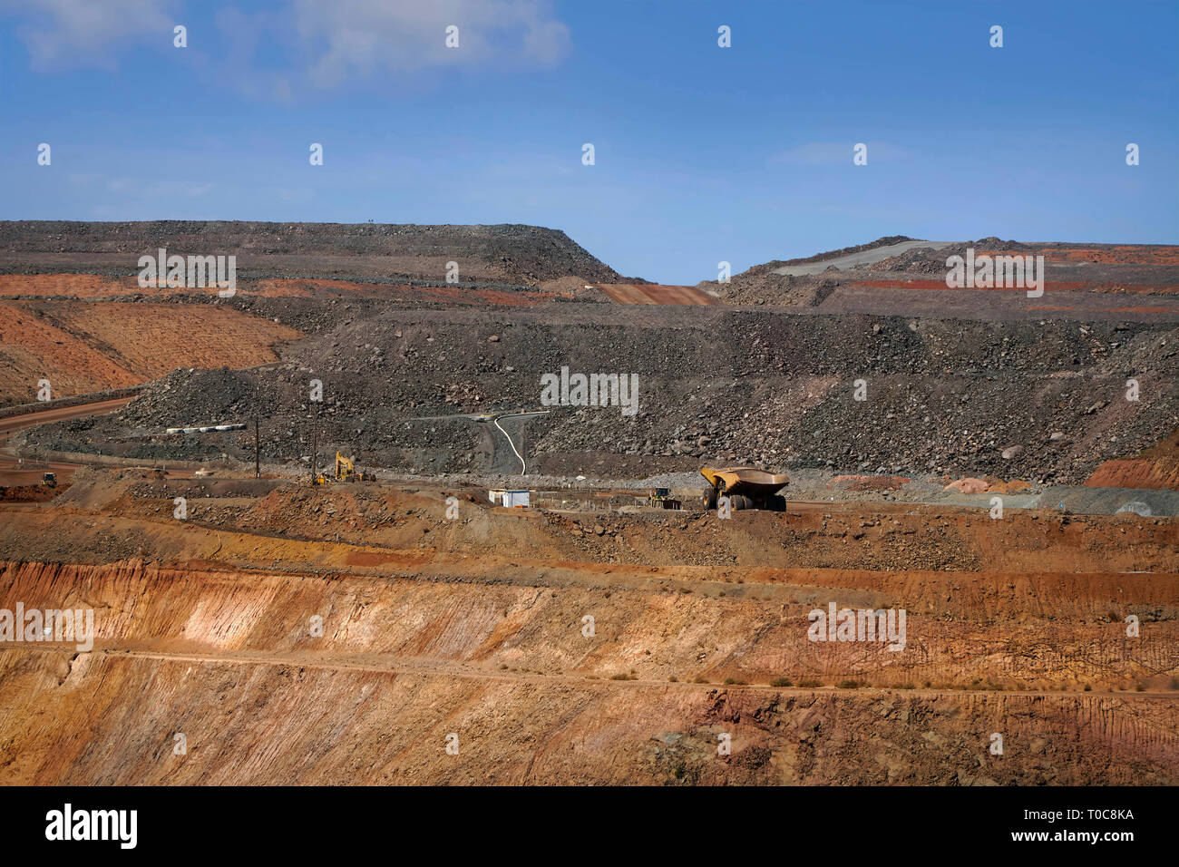 Open pit gold mine with equipment hi-res stock photography and images ...